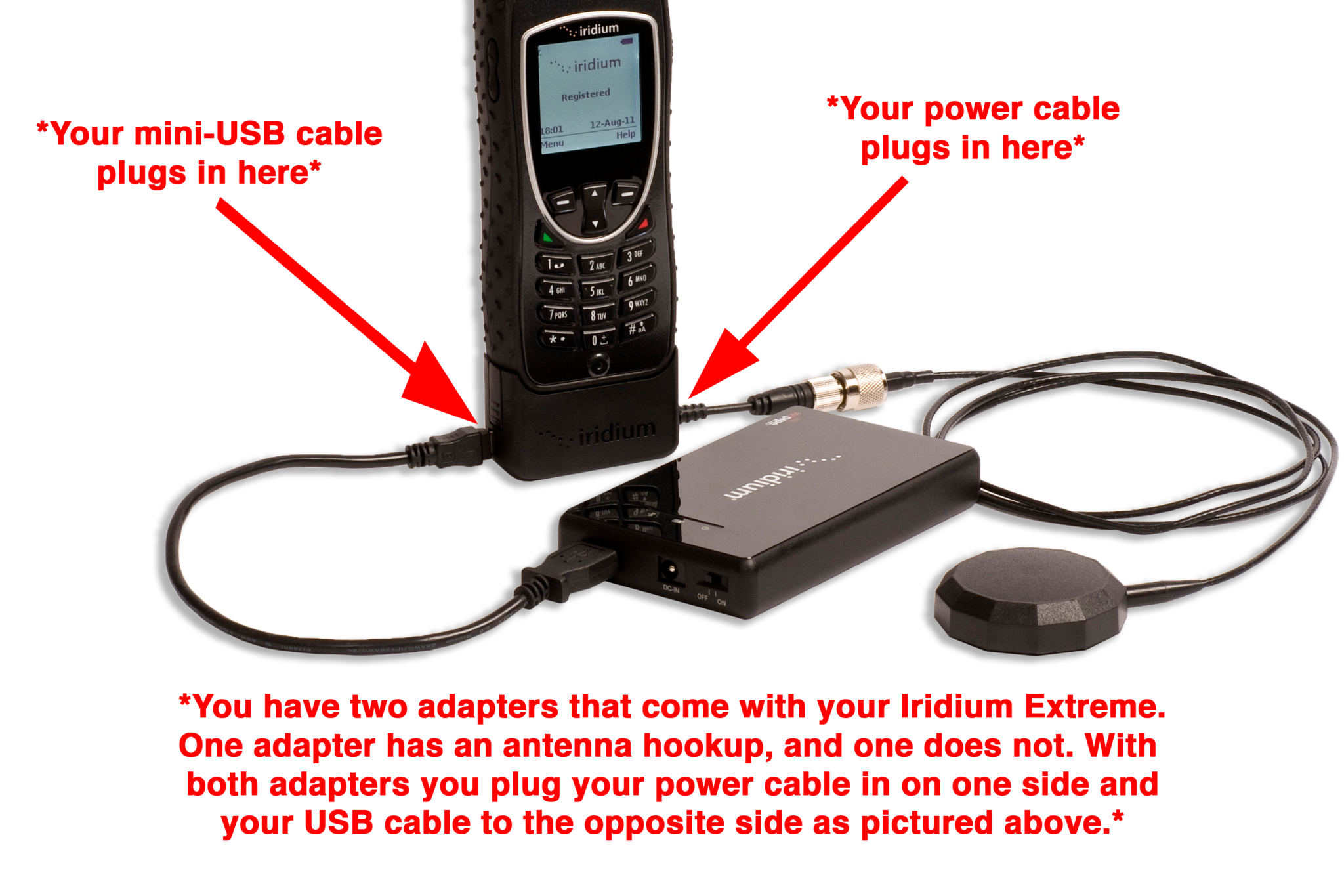Iridium 9575 and PTT Adaptors Installation Tutorial